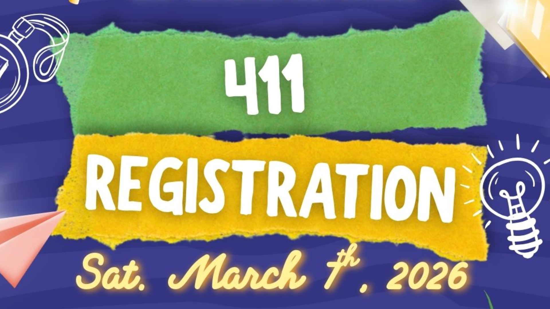 🎒 411 Registration: Your Course Kickoff for ’26-’27 – 3/7 – East ...